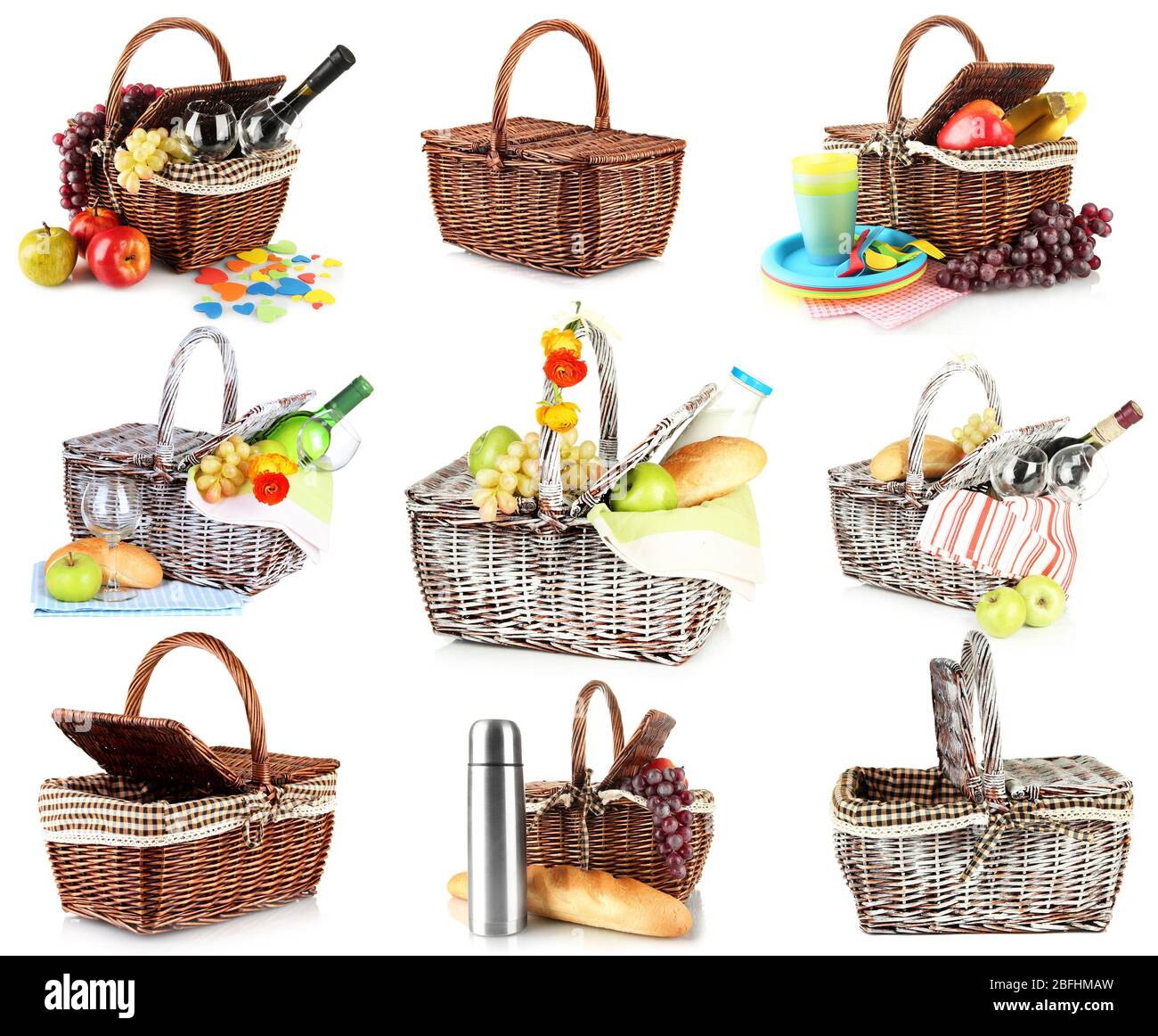 Couple and picnic and wine Cut Out Stock Images & Pictures - Alamy