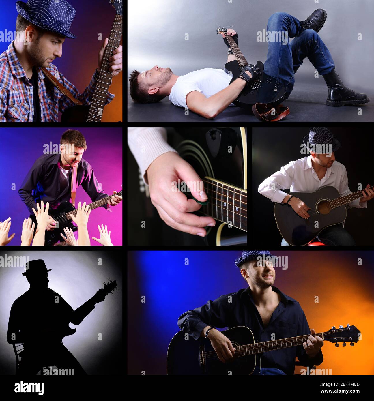 Blues artist collage hi-res stock photography and images - Alamy
