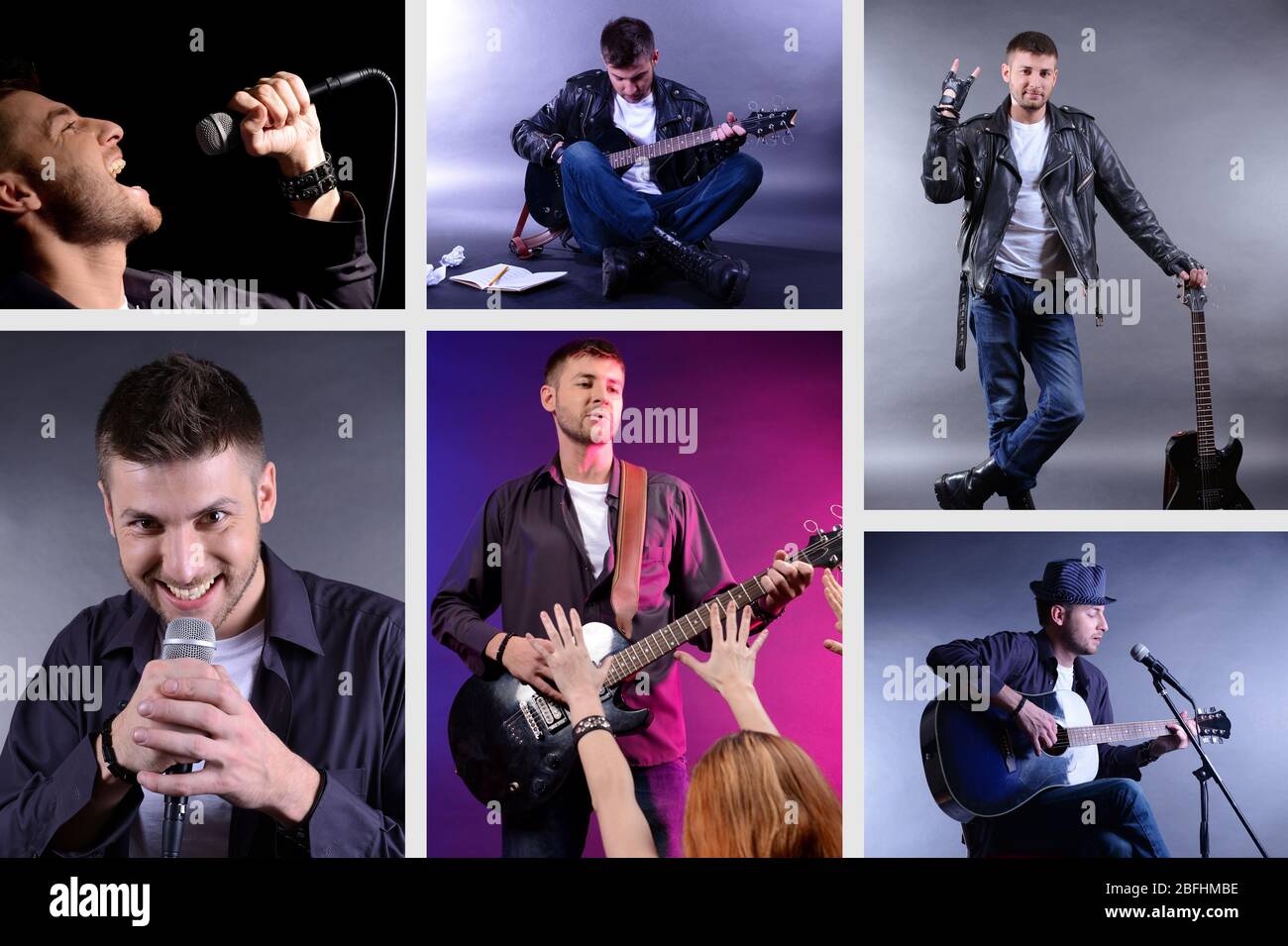 Blues artist collage hi-res stock photography and images - Alamy