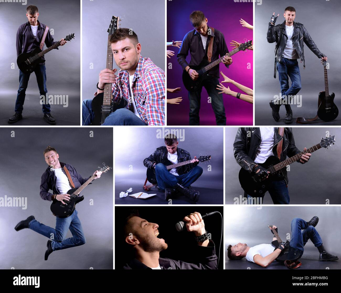 Blues artist collage hi-res stock photography and images - Alamy