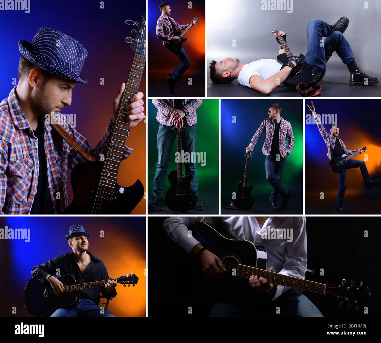Blues artist collage hi-res stock photography and images - Alamy