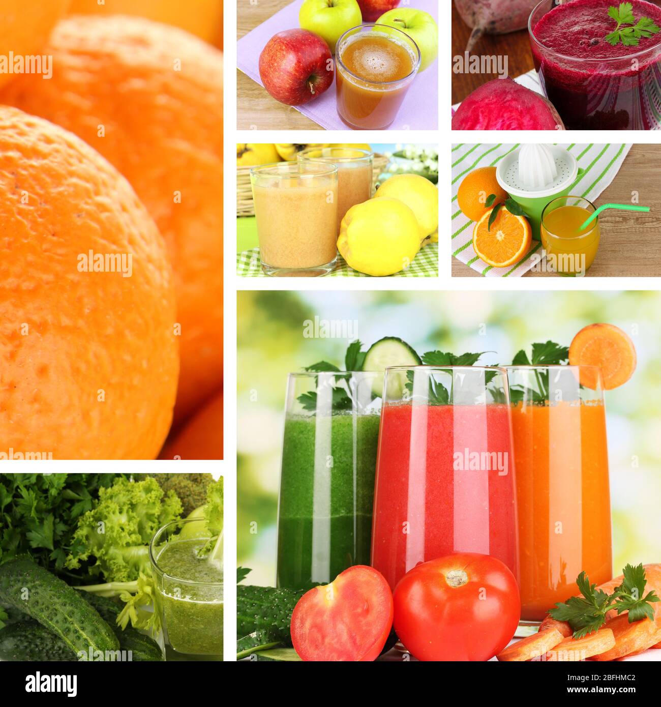 Collage tasty carrot juice hi-res stock photography and images - Alamy