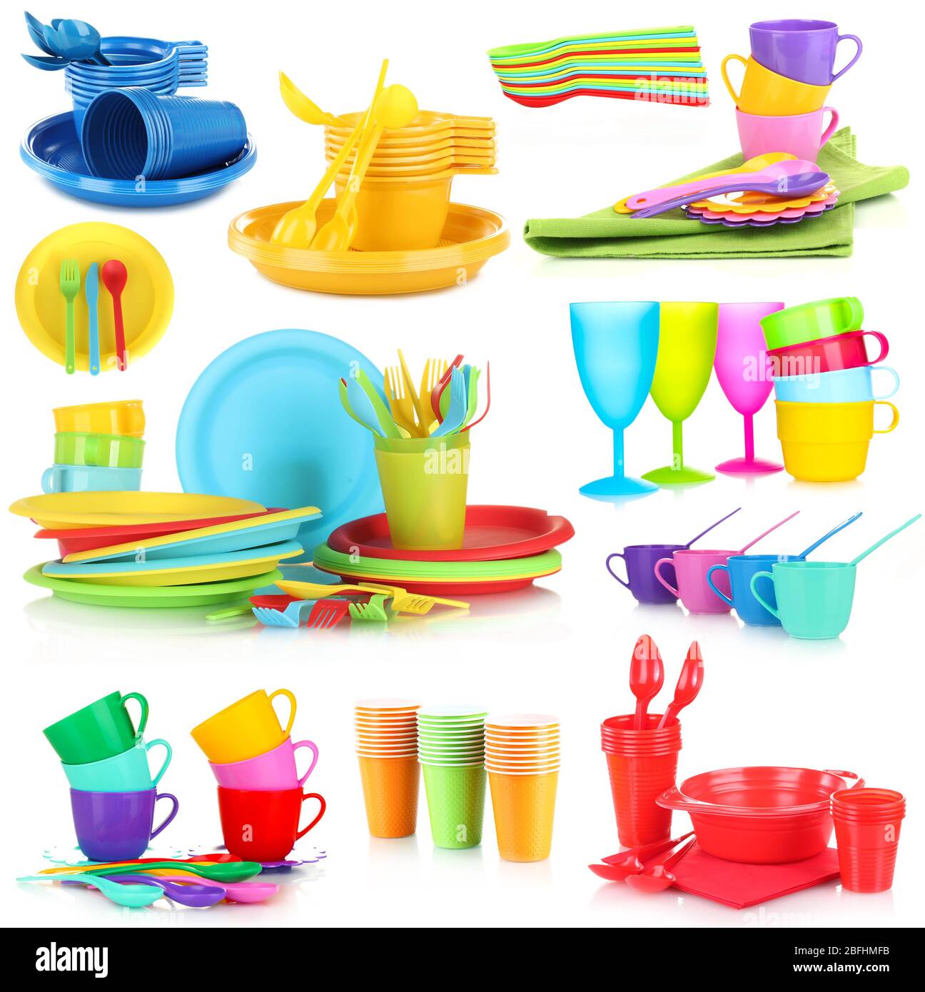 Plastic plate at hands Cut Out Stock Images & Pictures - Alamy