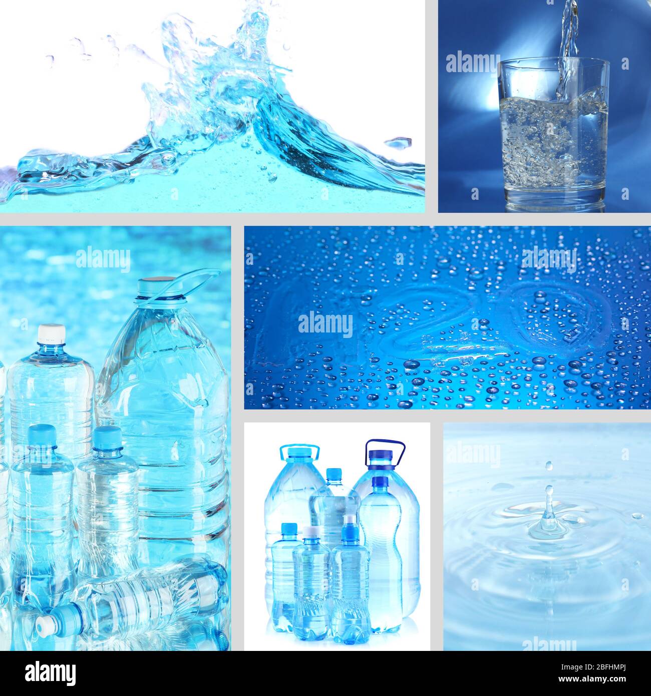 Collage of mineral water Stock Photo - Alamy