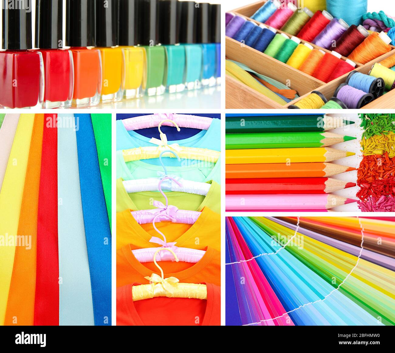 Rainbow photo collage hi-res stock photography and images - Alamy