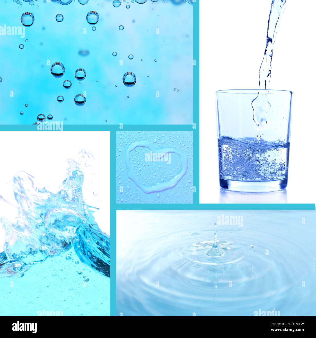 Collage of mineral water Stock Photo - Alamy