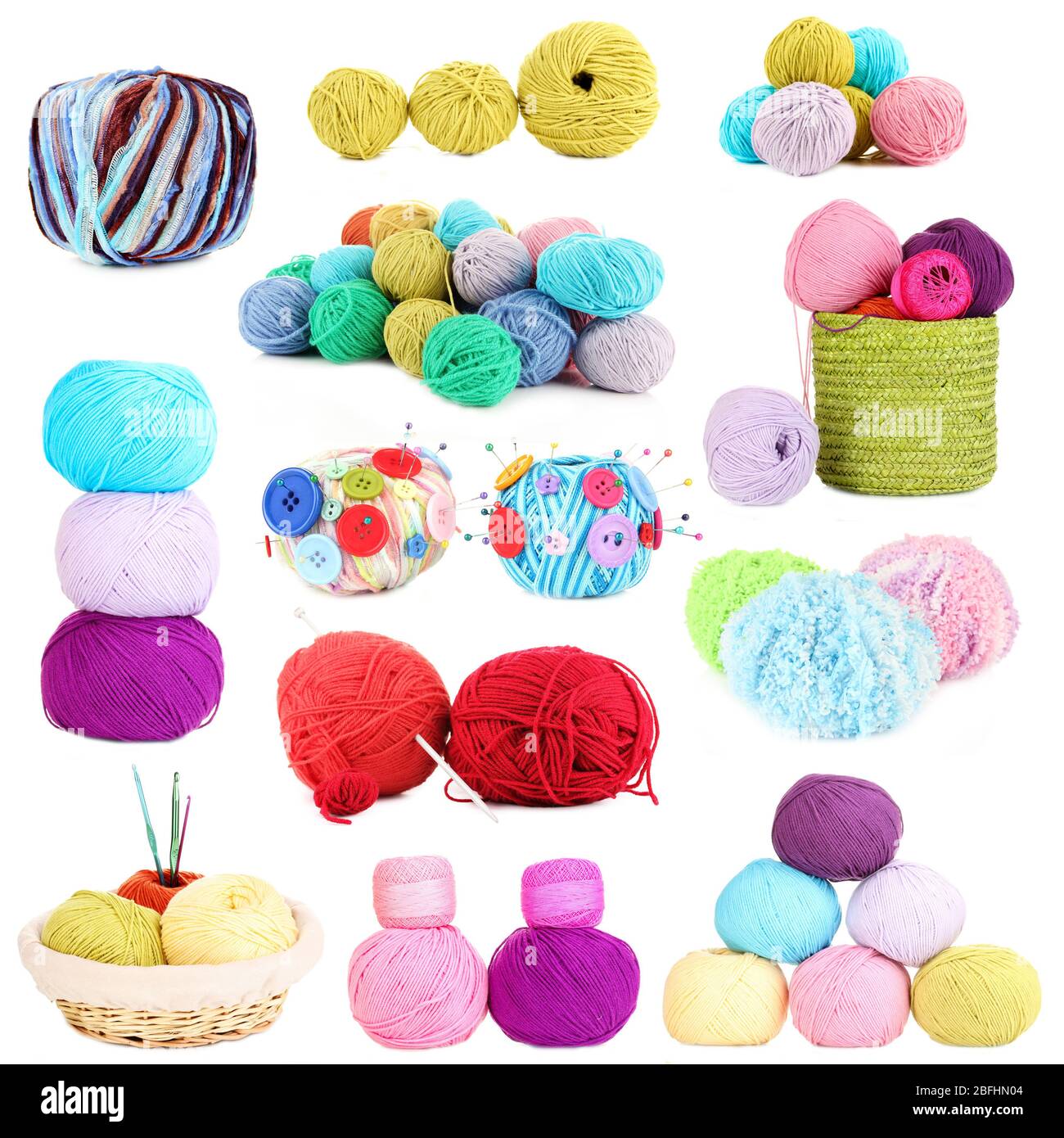 Button knitting yarn hi-res stock photography and images - Alamy
