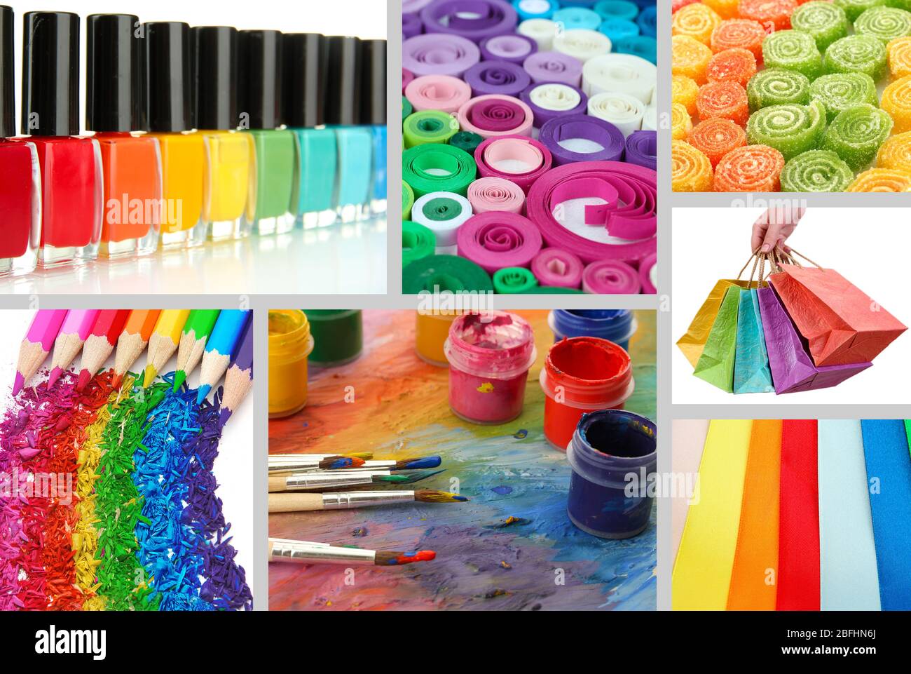 Colorfull collage hi-res stock photography and images - Alamy