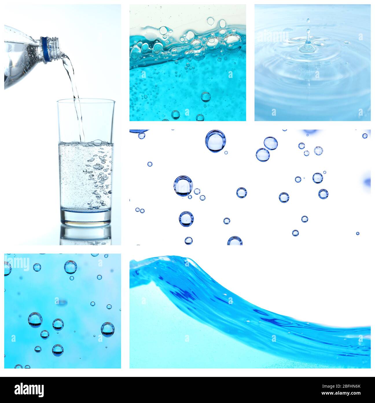 Collage of mineral water Stock Photo - Alamy