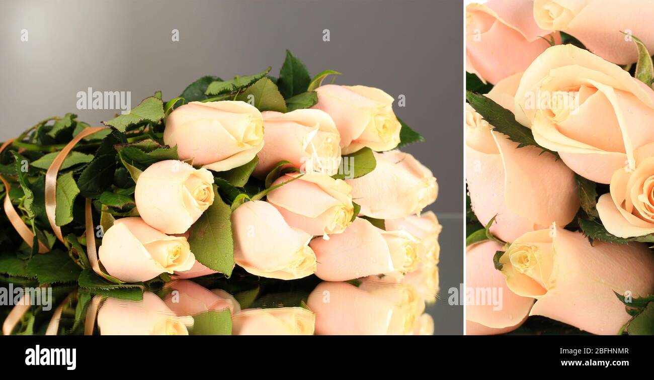 Collage roses closeup hi-res stock photography and images - Alamy