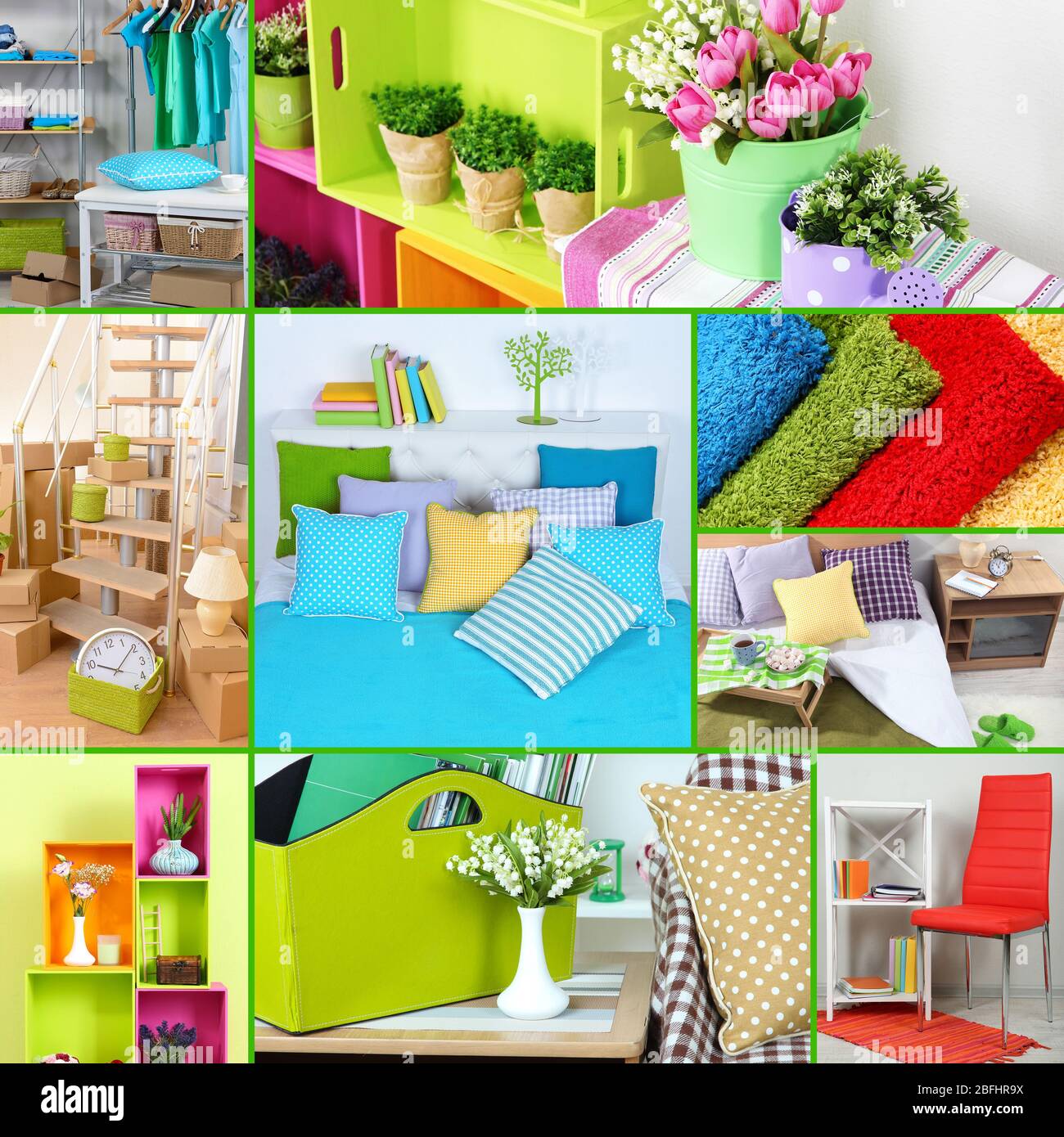 Home interior collage Stock Photo - Alamy
