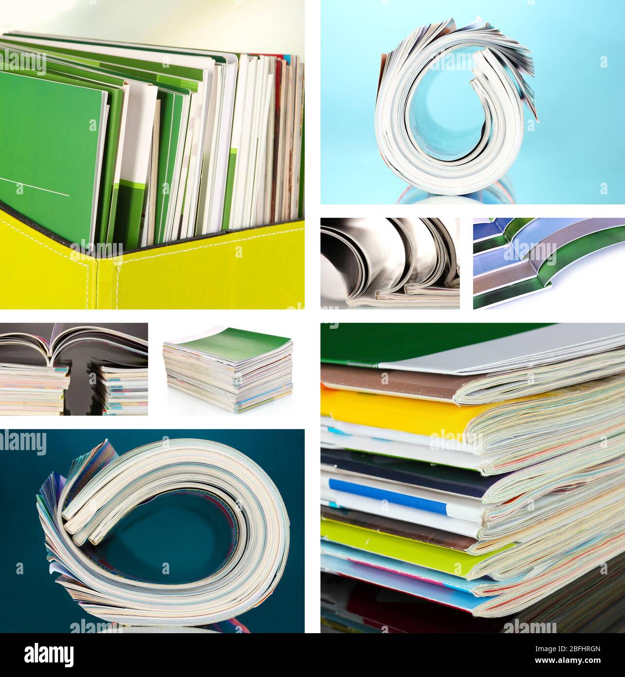 Person reading stack of magazines hi-res stock photography and images ...