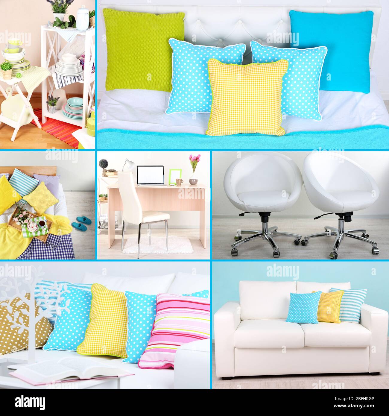 Collage of interior design Stock Photo - Alamy