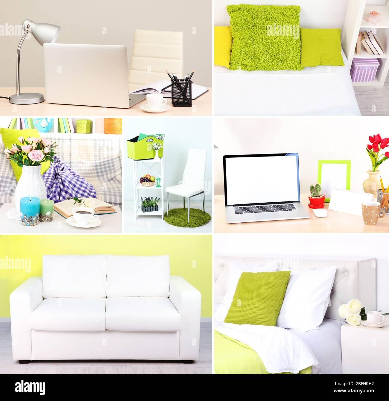 Collage of interior design Stock Photo - Alamy