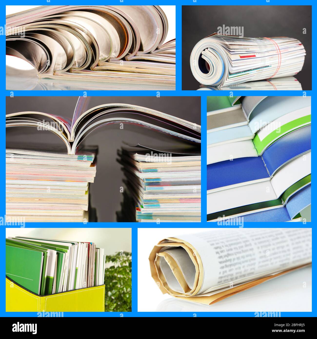 Reading material collage hi-res stock photography and images - Alamy