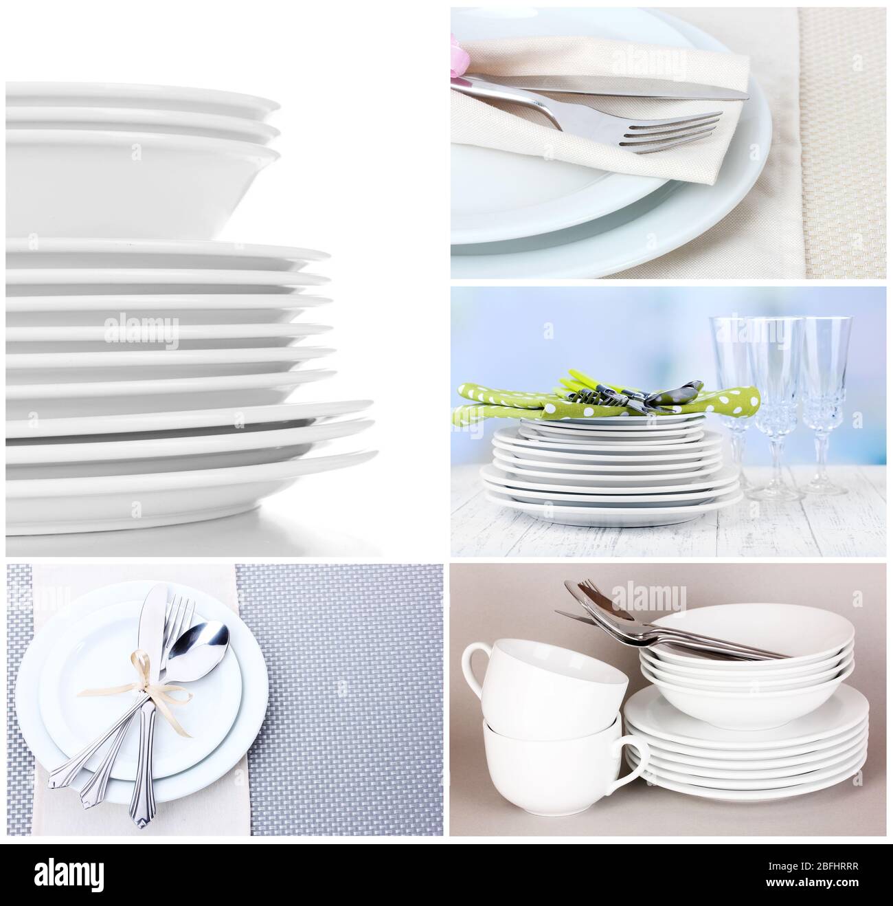 Tableware collage hi-res stock photography and images - Alamy