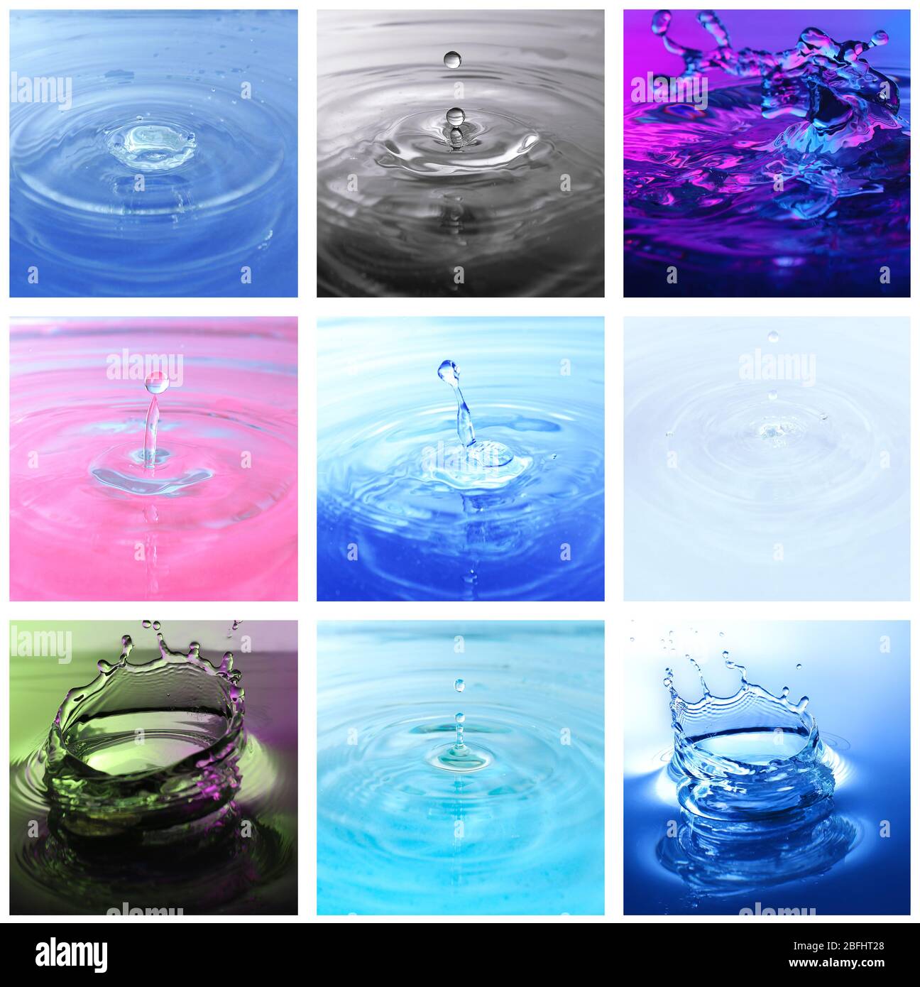 Collage young people bright Cut Out Stock Images & Pictures - Alamy