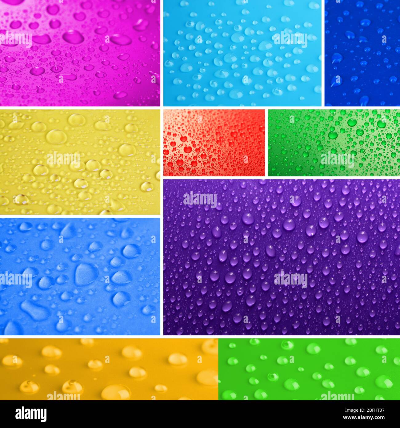Water drops collage Stock Photo - Alamy