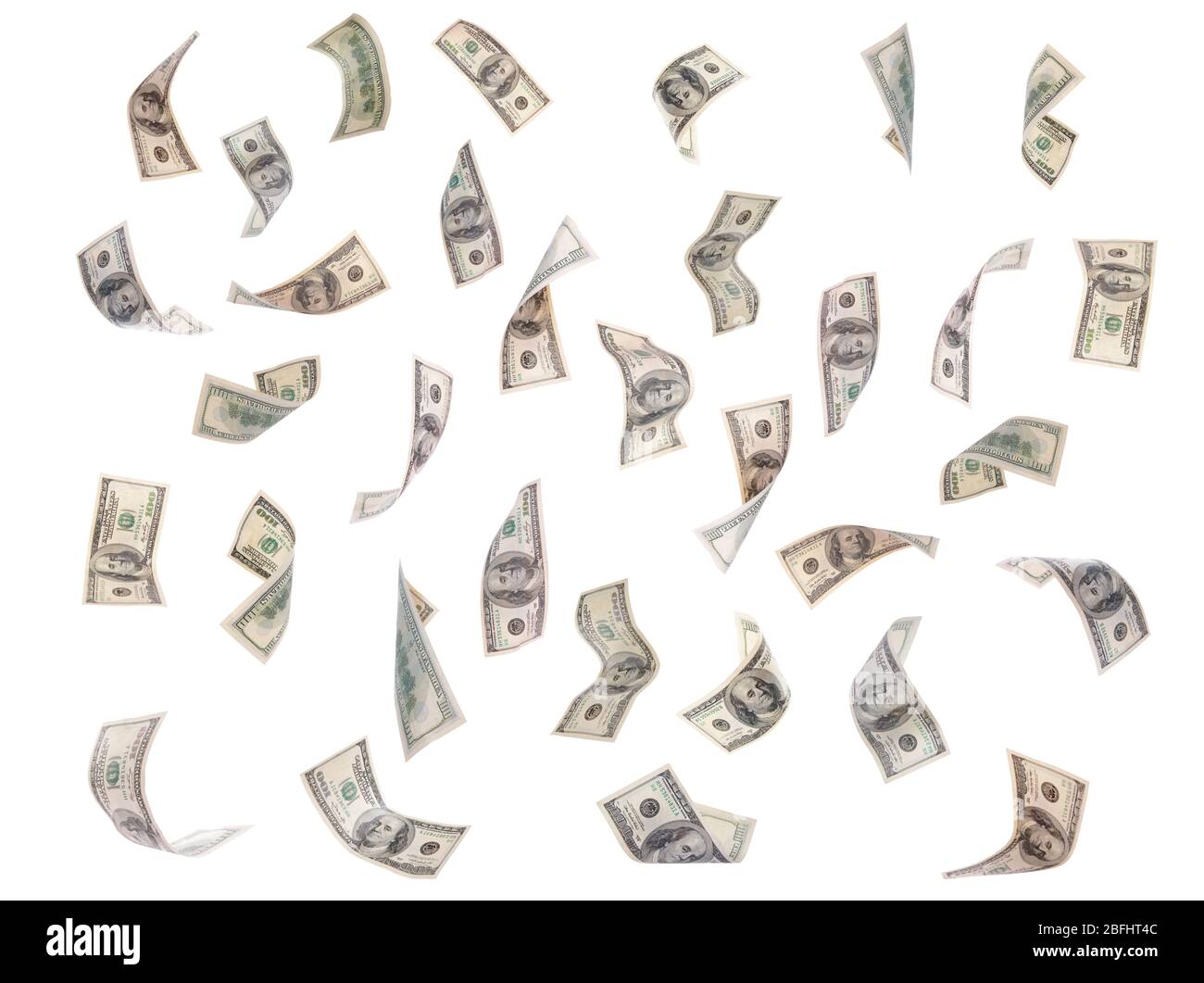 Flying dollars banknotes motion isolated hi-res stock photography and ...