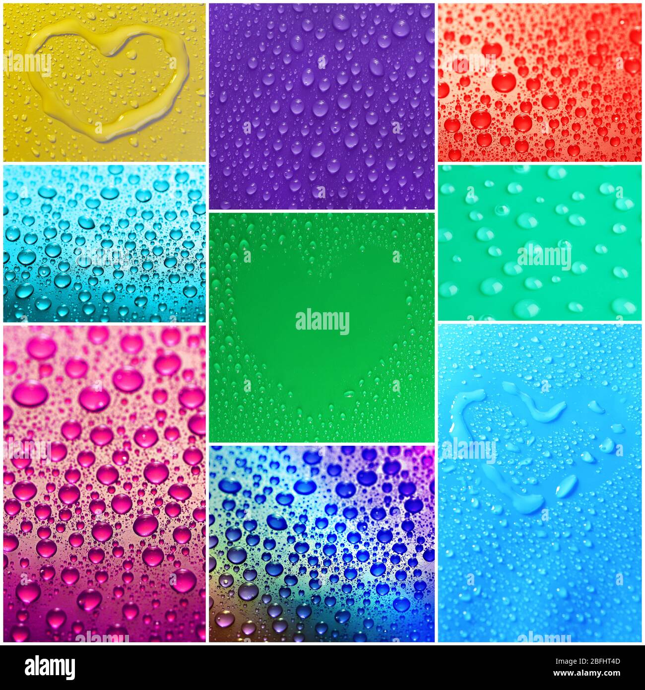 Water drops collage Stock Photo - Alamy