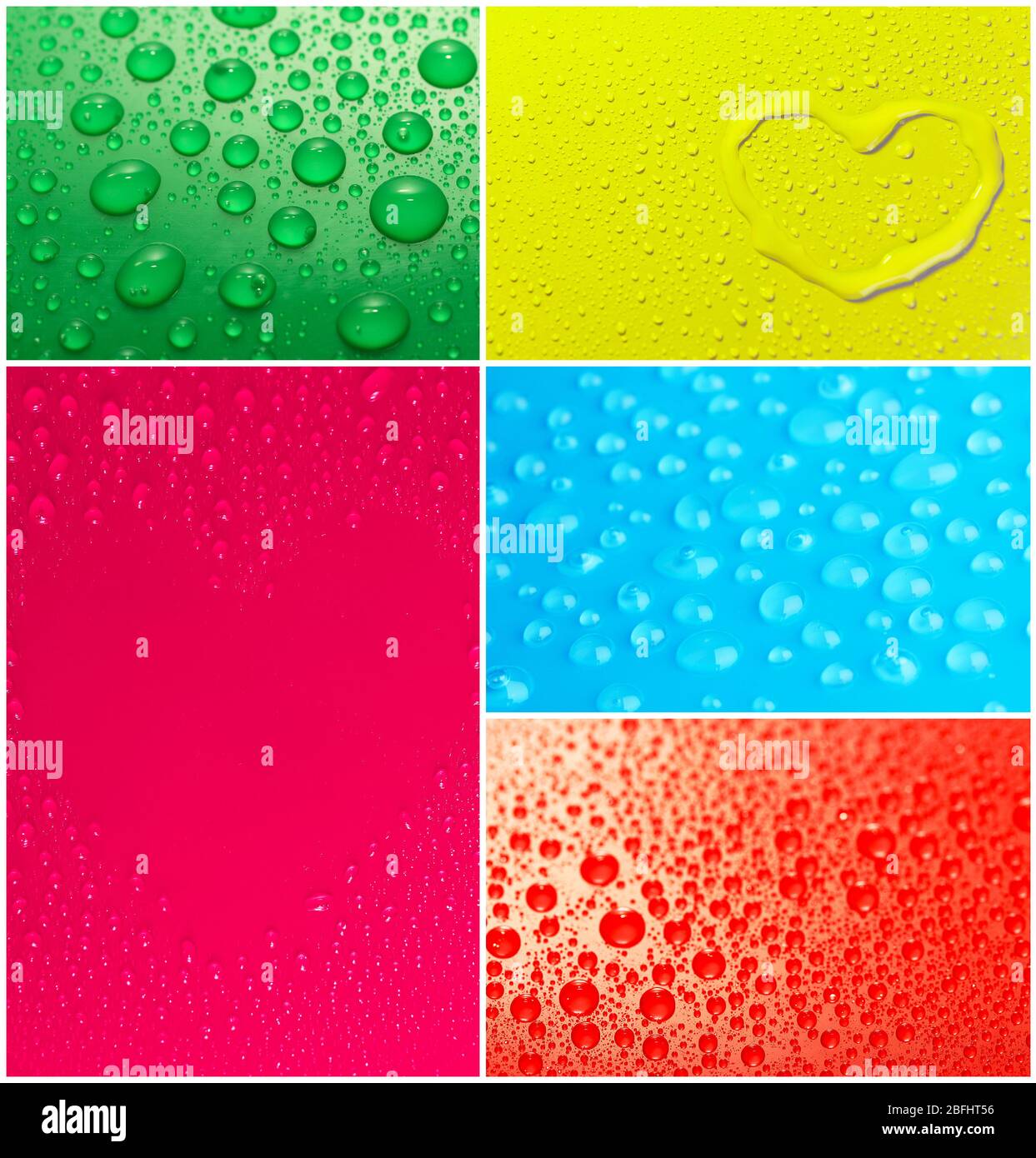 Water drops collage Stock Photo - Alamy