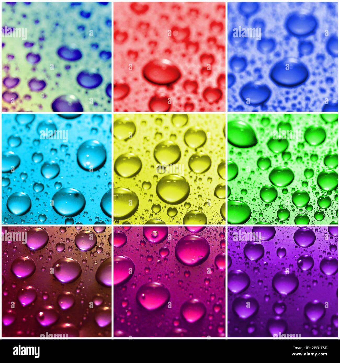 Water drops collage Stock Photo - Alamy