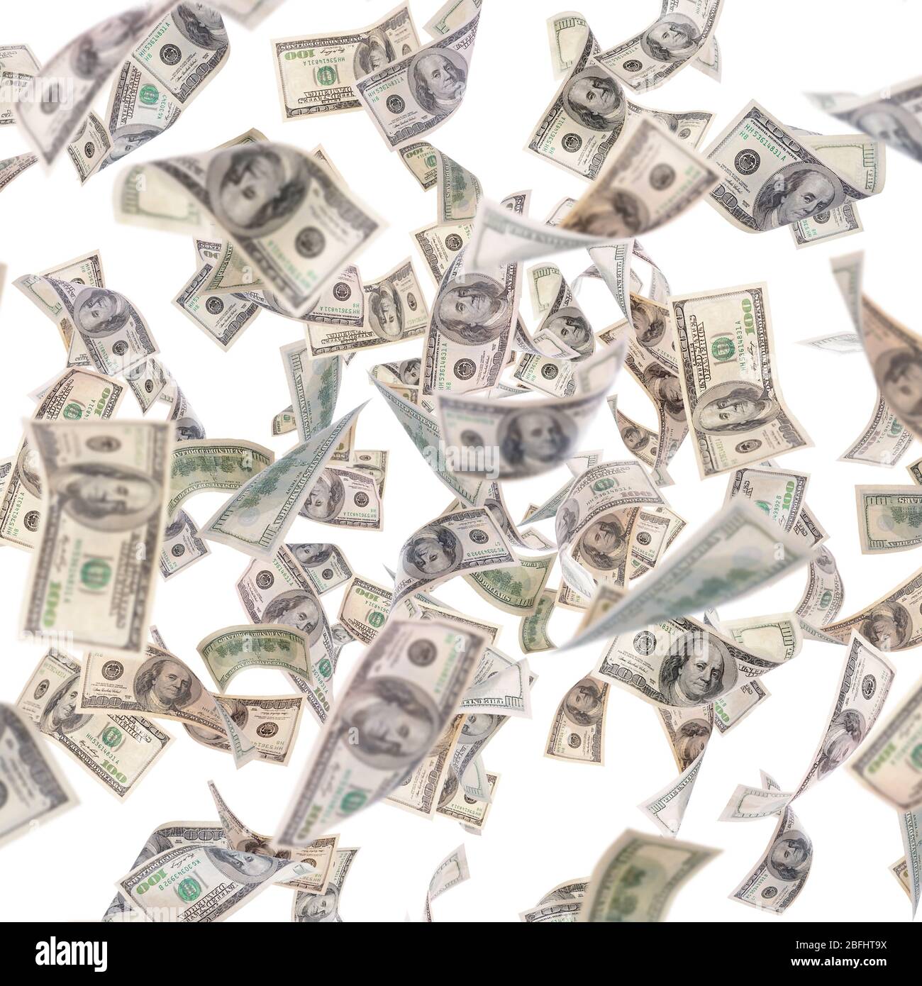 Flying dollars banknotes Stock Photo - Alamy
