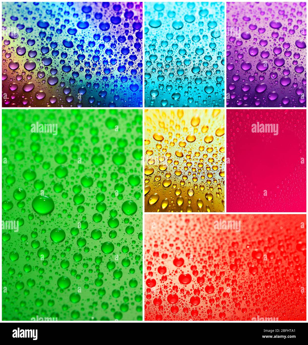 Water drops collage Stock Photo - Alamy