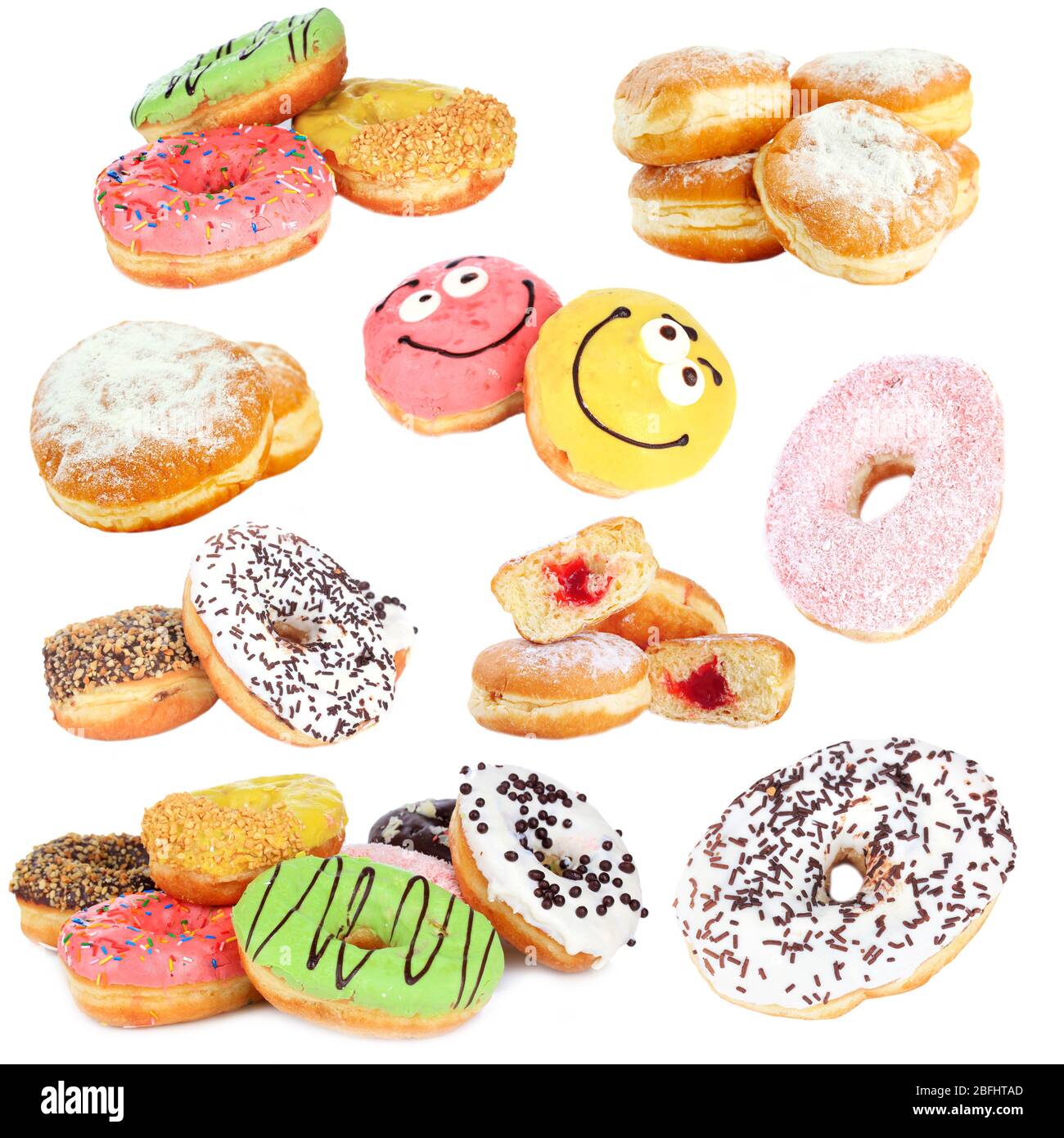 Face made by collage Cut Out Stock Images & Pictures - Alamy