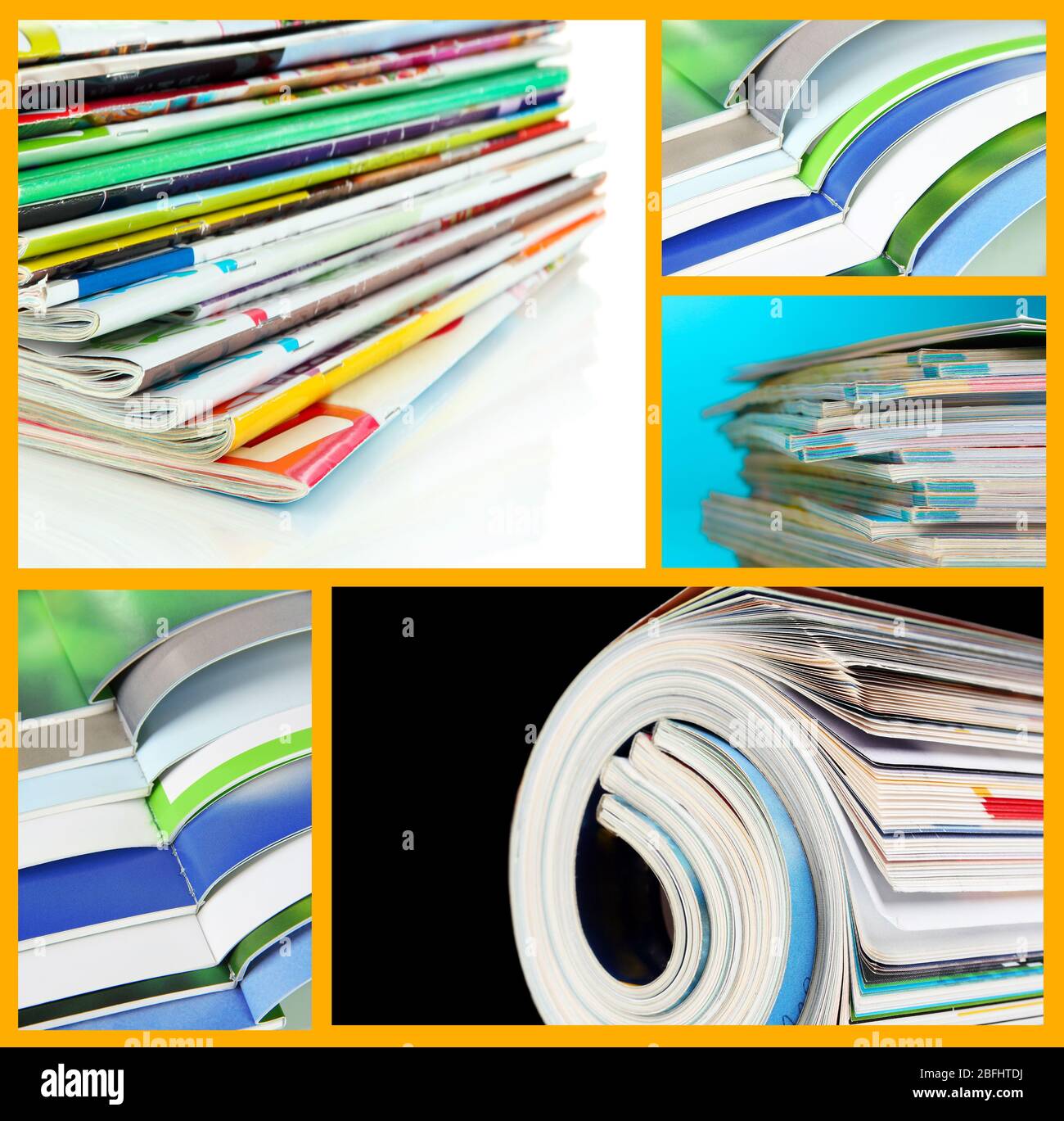 Reading material collage hi-res stock photography and images - Alamy