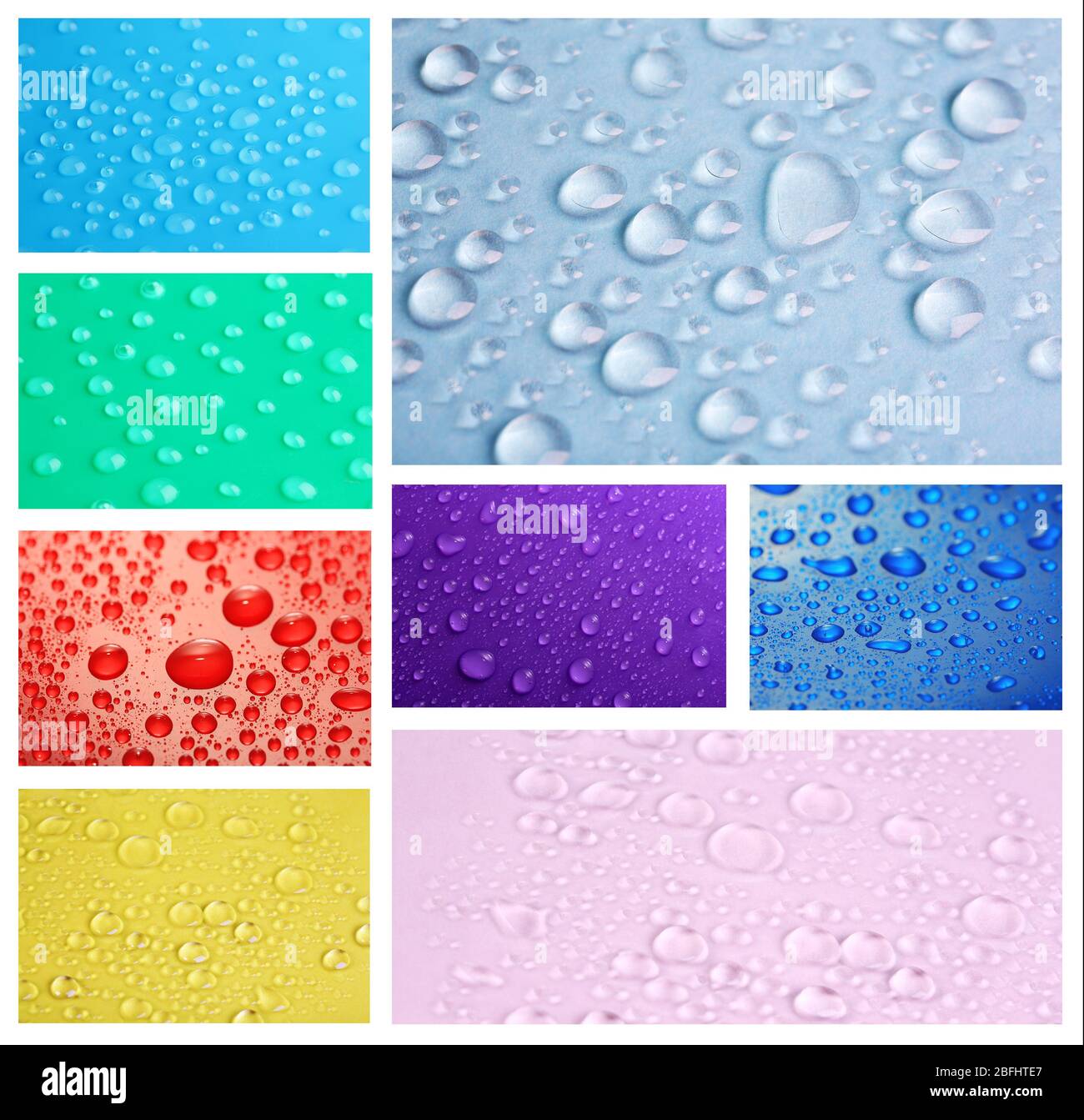 Water drops collage Stock Photo - Alamy