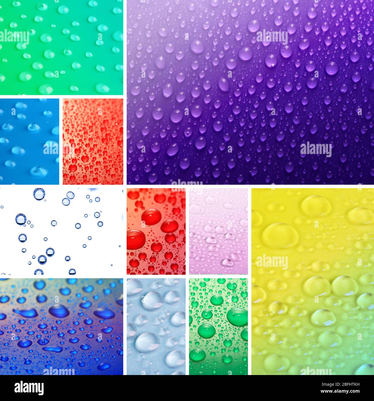 Water drops collage Stock Photo - Alamy