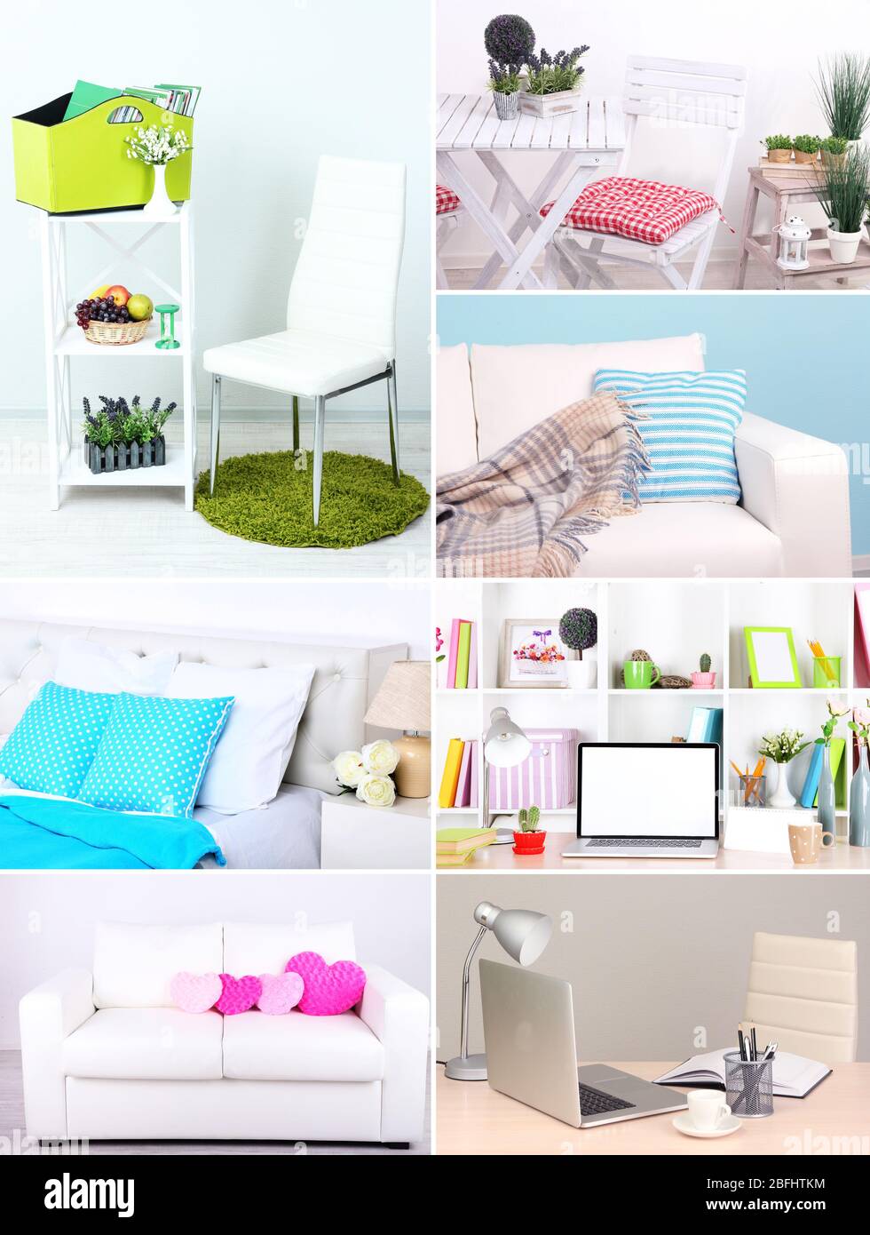 Collage of interior design Stock Photo - Alamy
