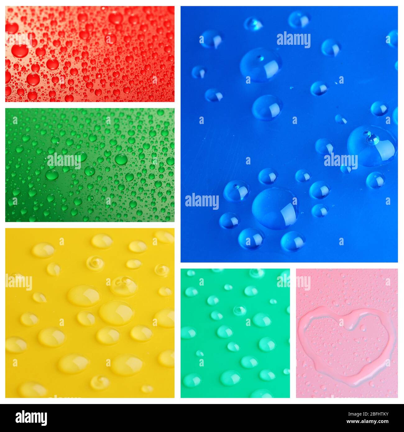 Water drops collage Stock Photo - Alamy
