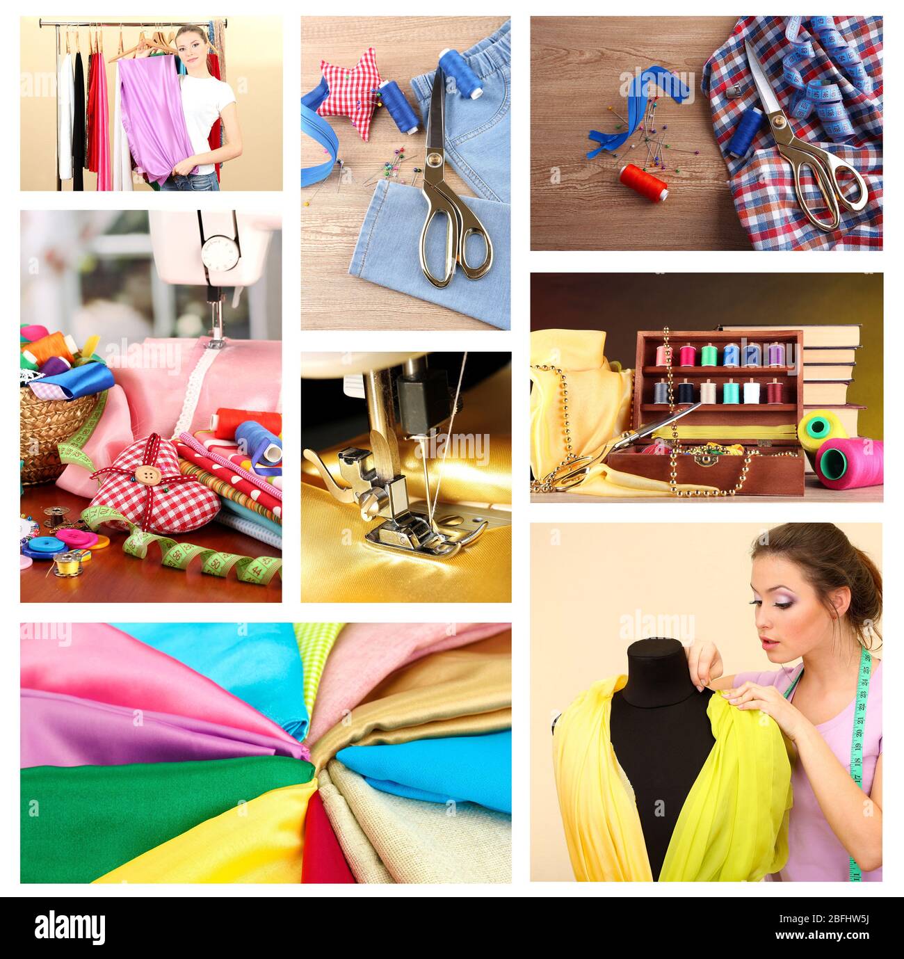 Woman sewing Cut Out Stock Images & Pictures - Alamy