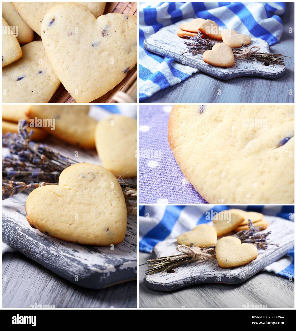 Collage sweet homemade cookies Cut Out Stock Images & Pictures - Alamy