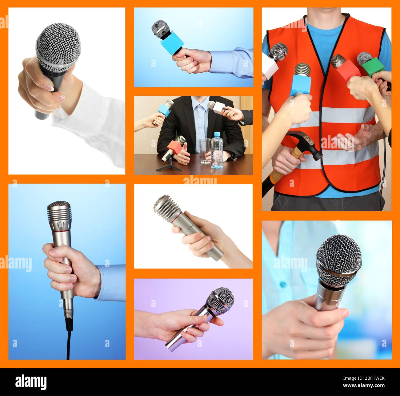 Audience question microphone hi-res stock photography and images - Alamy