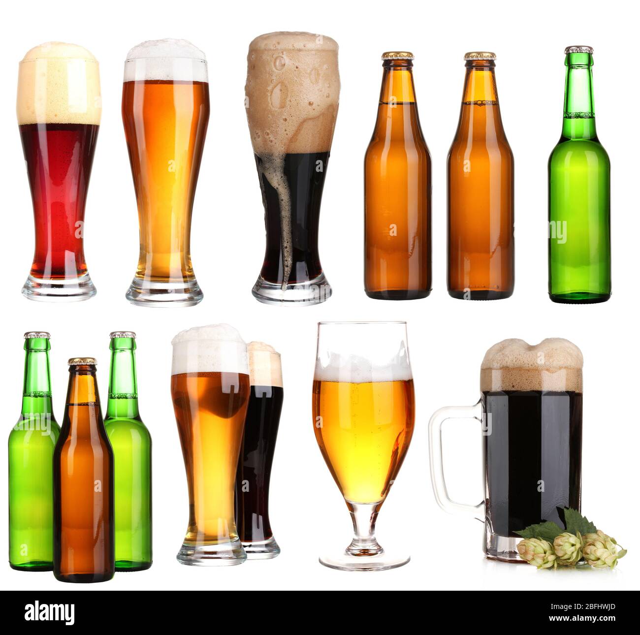 Beer bottle collage hi-res stock photography and images - Alamy