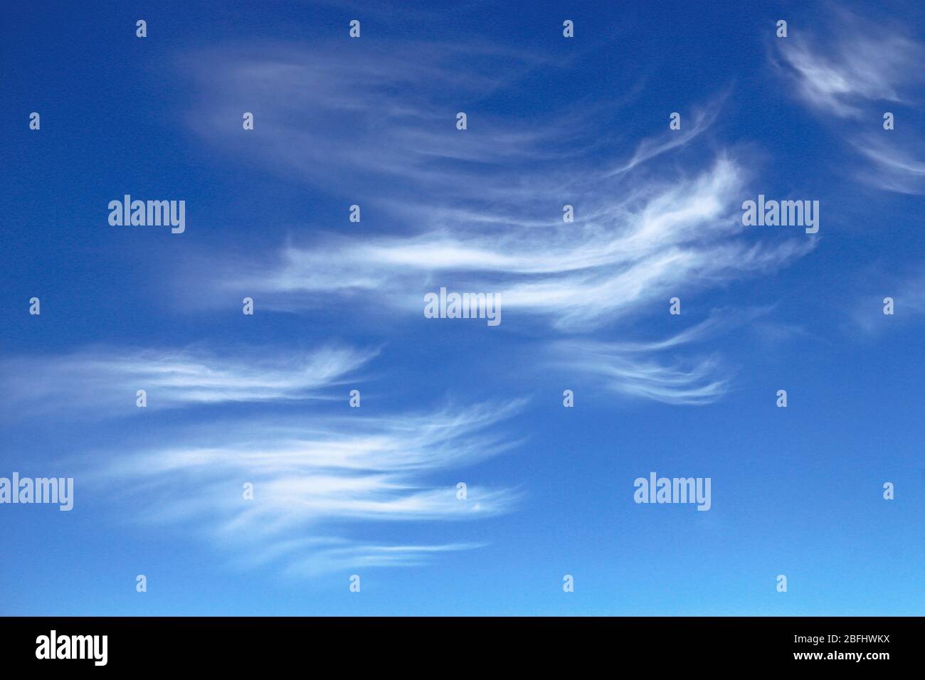 An example of Cirrus, a principal cloud genus that appears at high ...