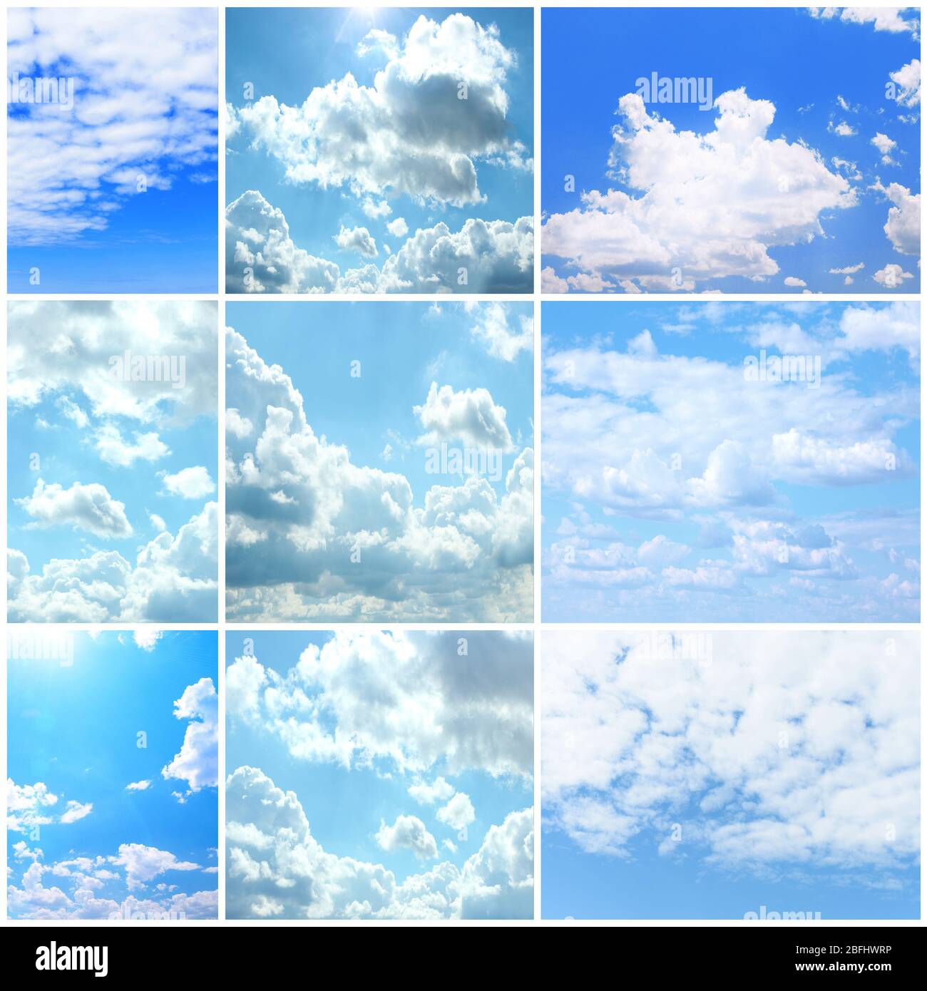 Beautiful clean blue sky Cut Out Stock Images & Pictures - Alamy