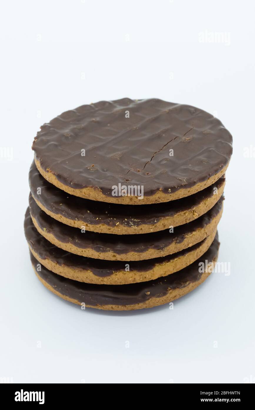Biscuits chocolate digestive digestives hi-res stock photography and ...