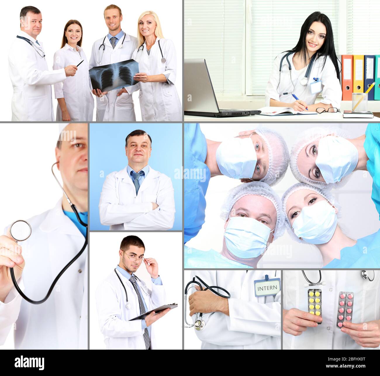 Surgeon portrait collage hi-res stock photography and images - Alamy