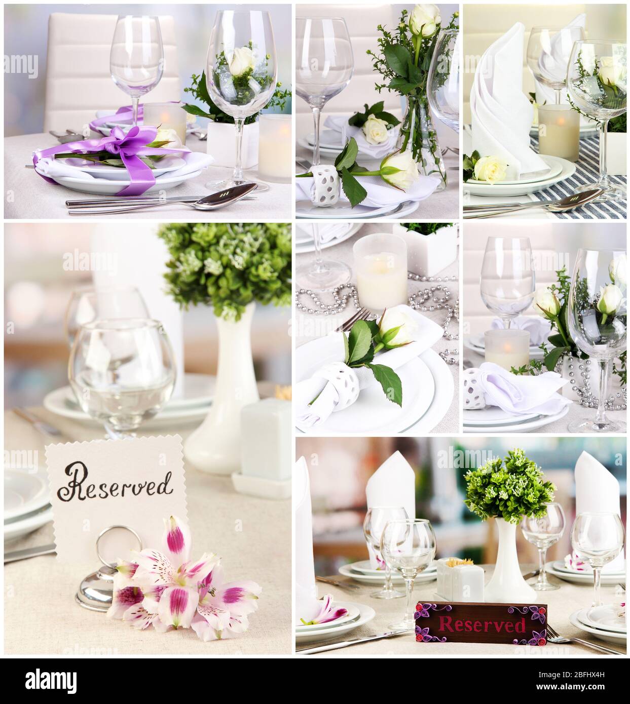 Restaurant table arrangement Cut Out Stock Images & Pictures - Alamy