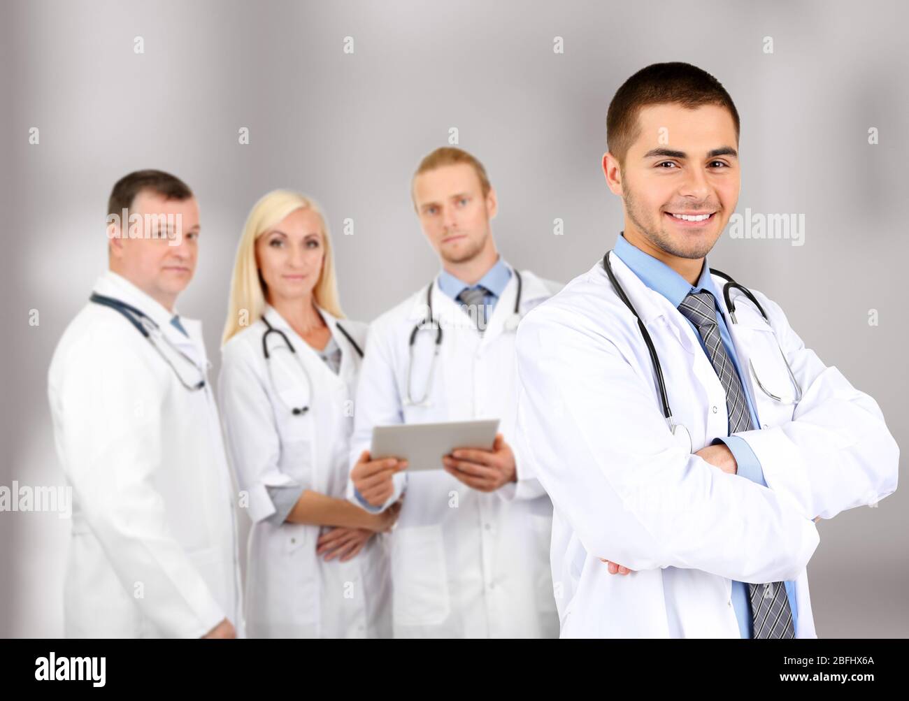 Medical workers in hospital Stock Photo - Alamy