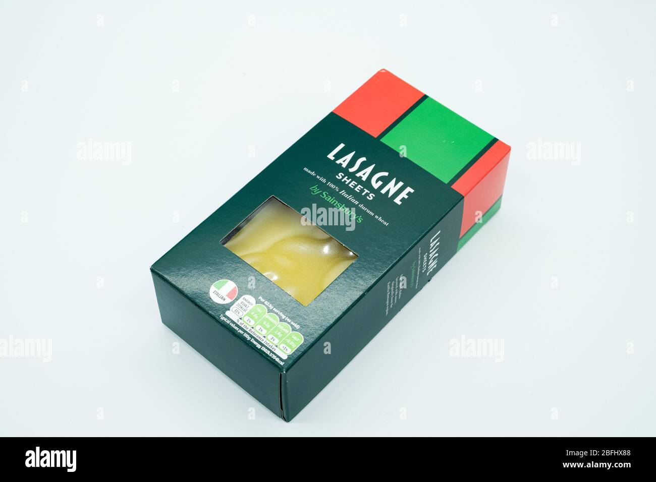 Irvine, Scotland, UK - April 18, 2020: Box of lasagne sheets by ...