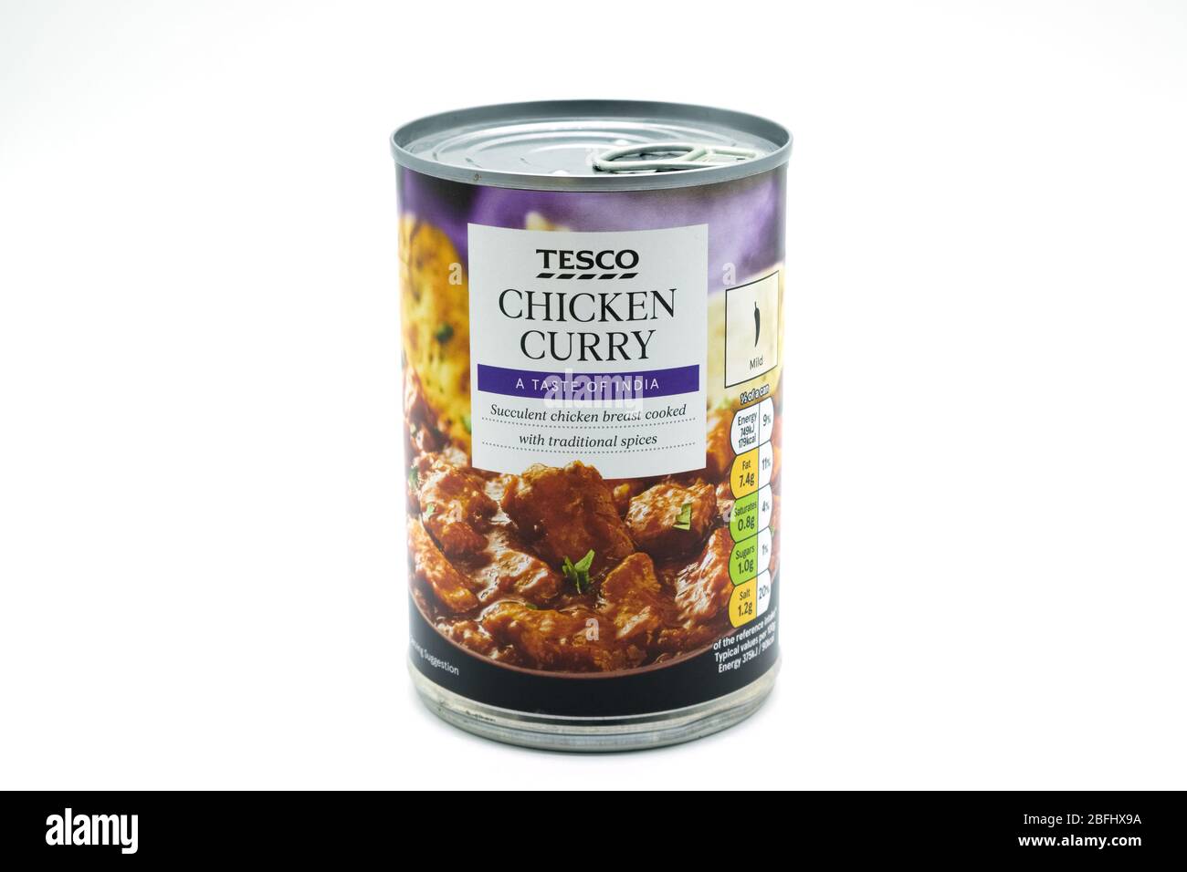 Irvine, Scotland, UK - April 18, 2020: A Tesco branded tin of Chicken ...