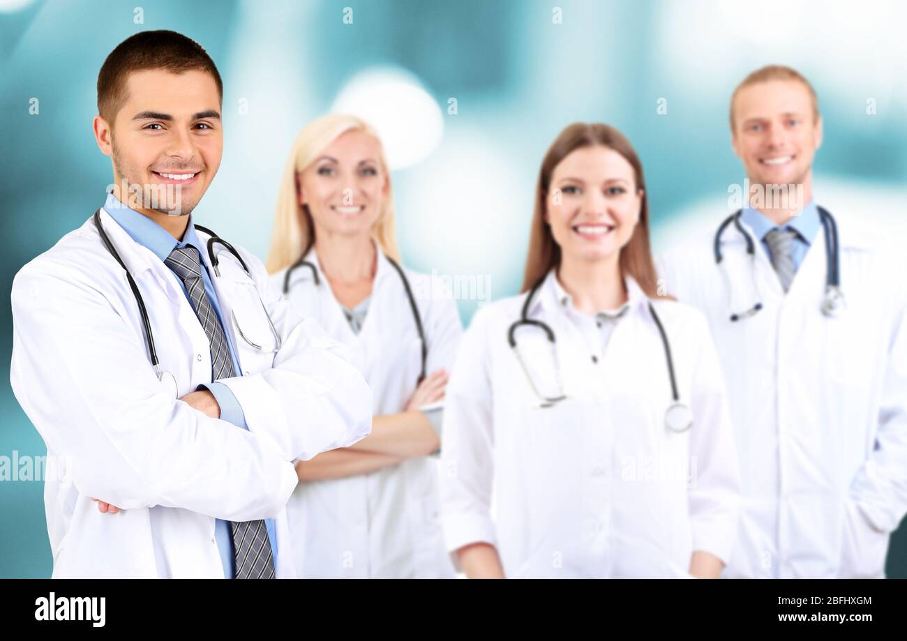 Medical workers in hospital Stock Photo - Alamy