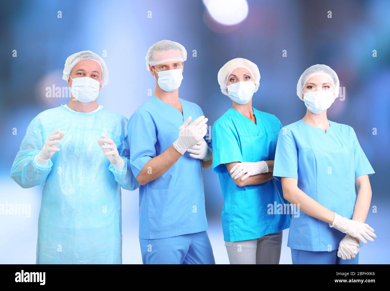 Medical workers in hospital Stock Photo - Alamy