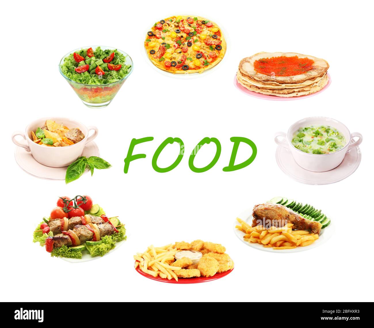 Kebab collage Cut Out Stock Images & Pictures - Alamy