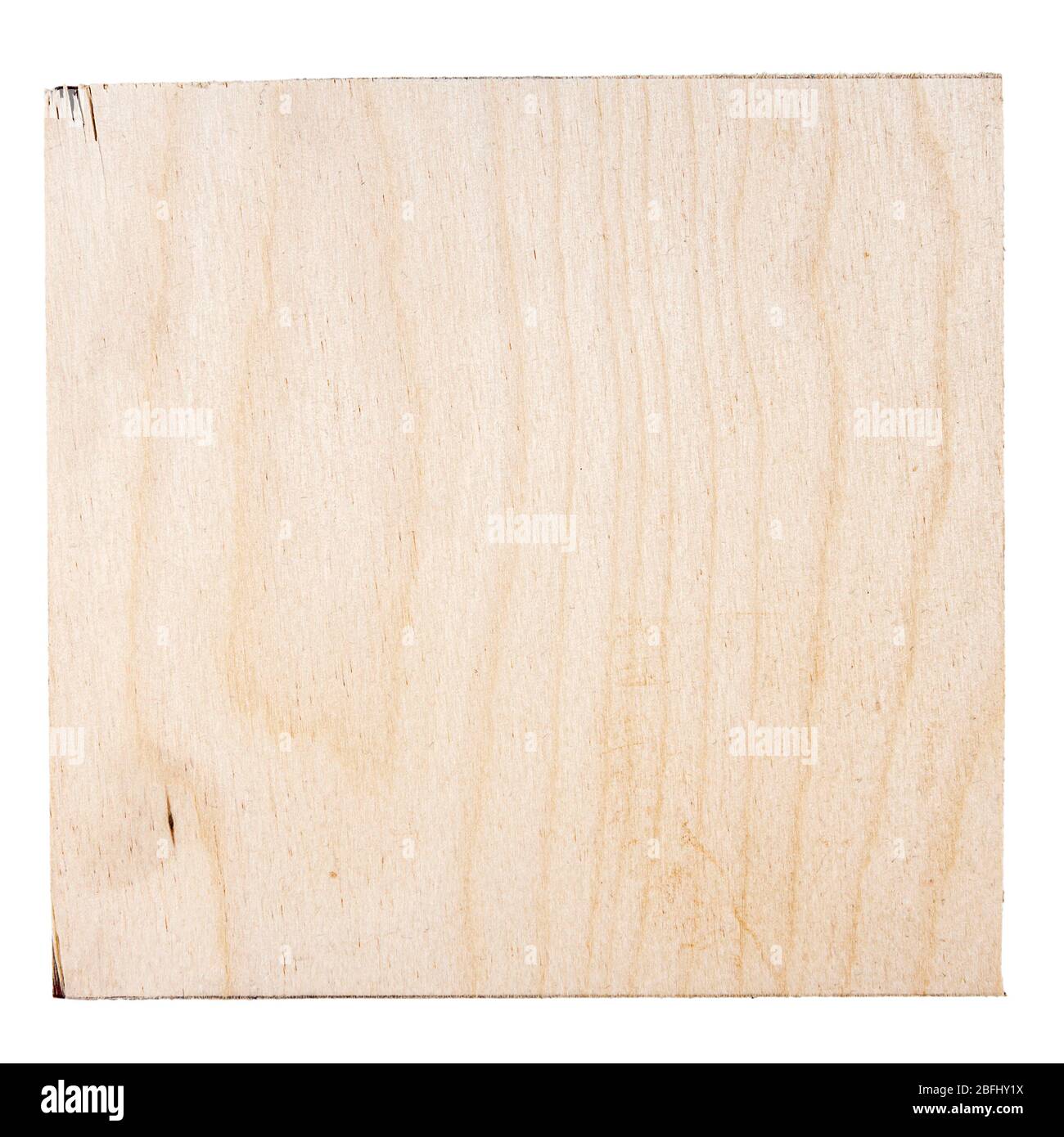 Square piece of birch plywood piece of birch plywood with a natural ...